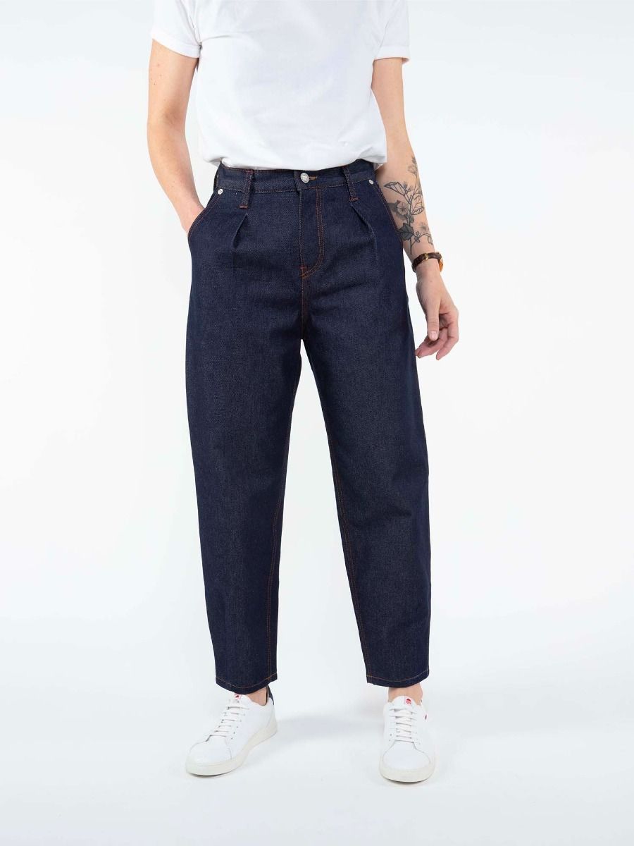 Jeans ballon pour femme, made in France | 1083