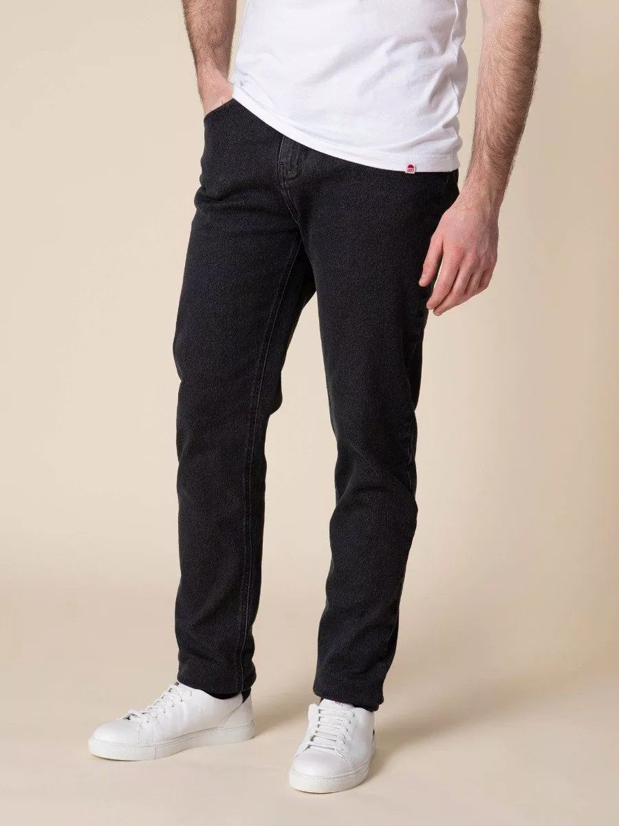 JEANS AJUSTE 105N DELAVE ATHLETIQUE coton bio superdenim flex noir ...