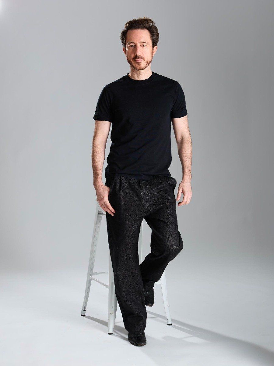 JEANS LARGE 161N X ZORZETTO coton bio superdenim flex noir brut mixte ...