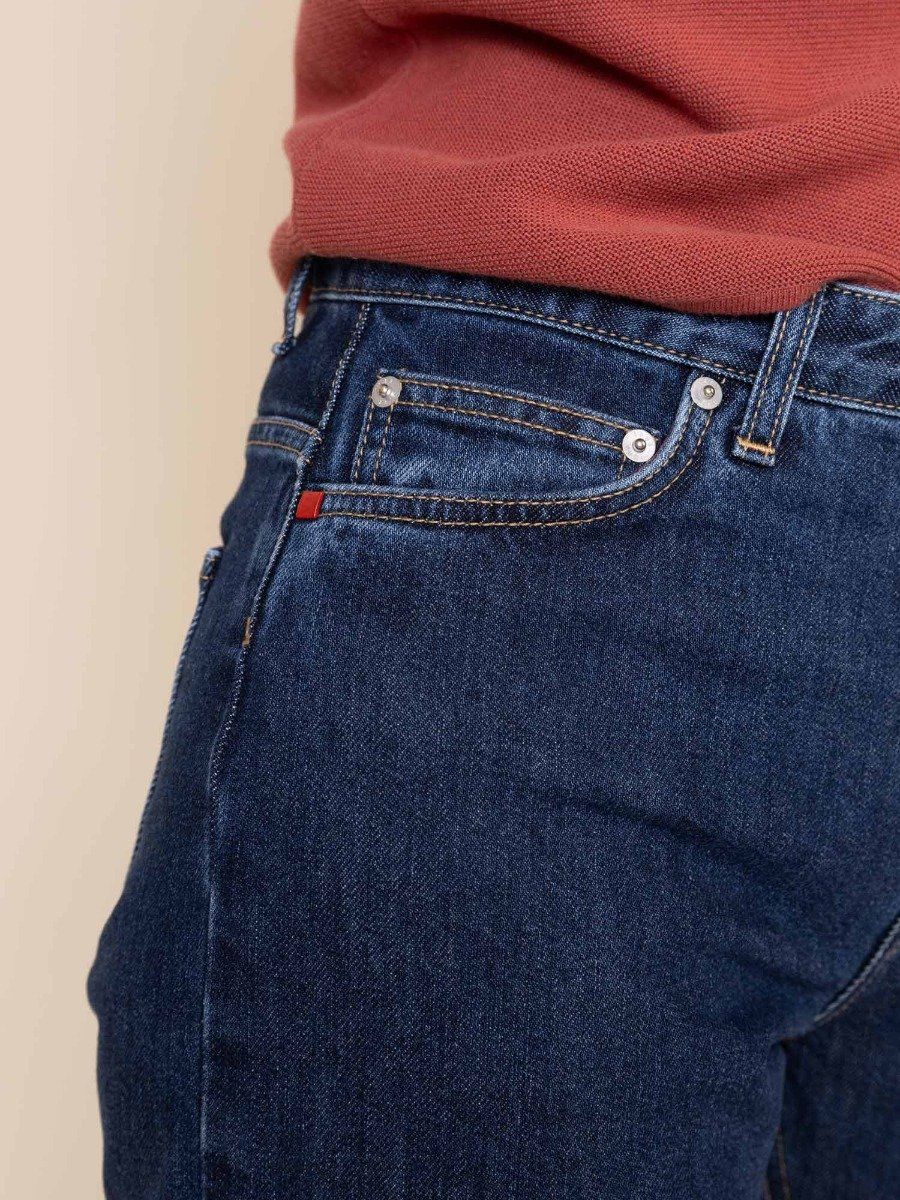 JEANS DROIT 201N DELAVE coton bio indigo ocean | 1083