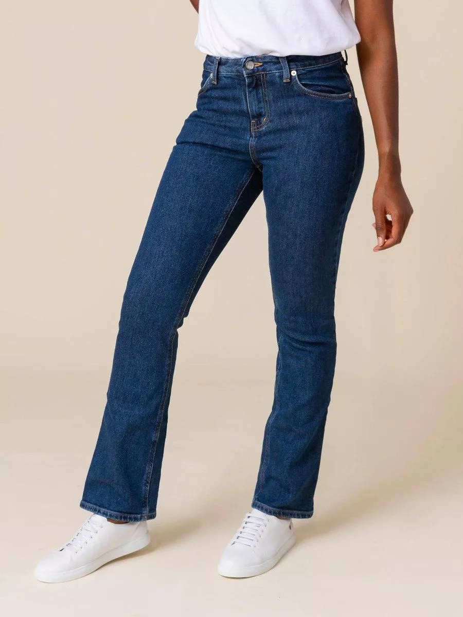 JEANS BOOTCUT 202N DELAVE coton bio superdenim flex indigo ocean | 1083