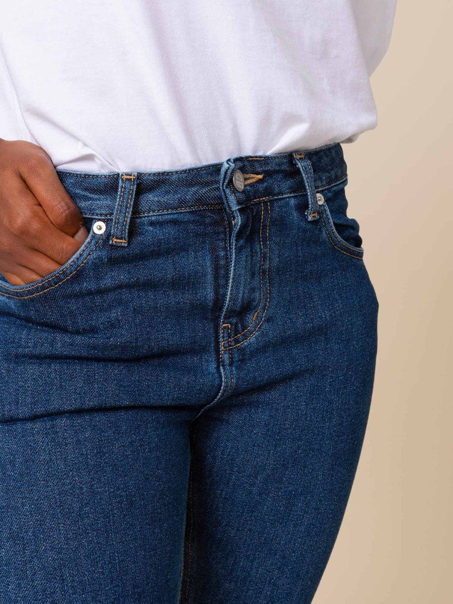 JEANS BOOTCUT 202N DELAVE coton bio superdenim flex indigo ocean | 1083