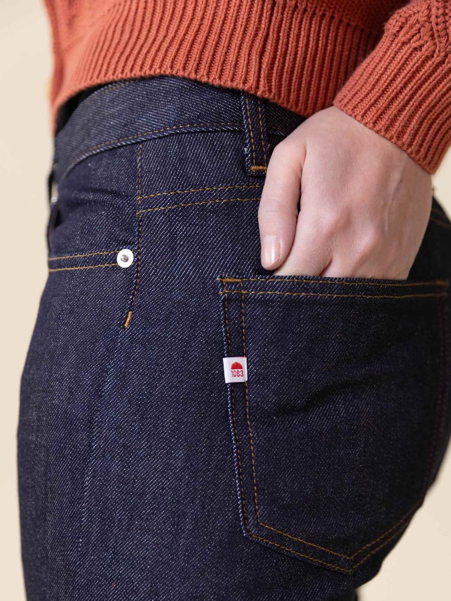 JEANS AJUSTE 203N flex coton bio superdenim indigo brut Femme | 1083